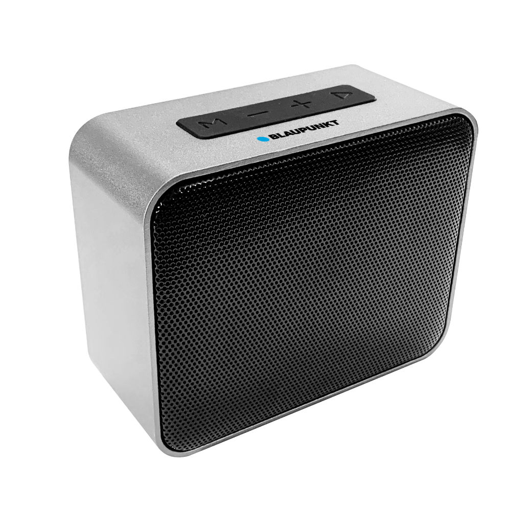 Coluna Portátil Bluetooth Em Alumínio Prata - BLOCKS.pt