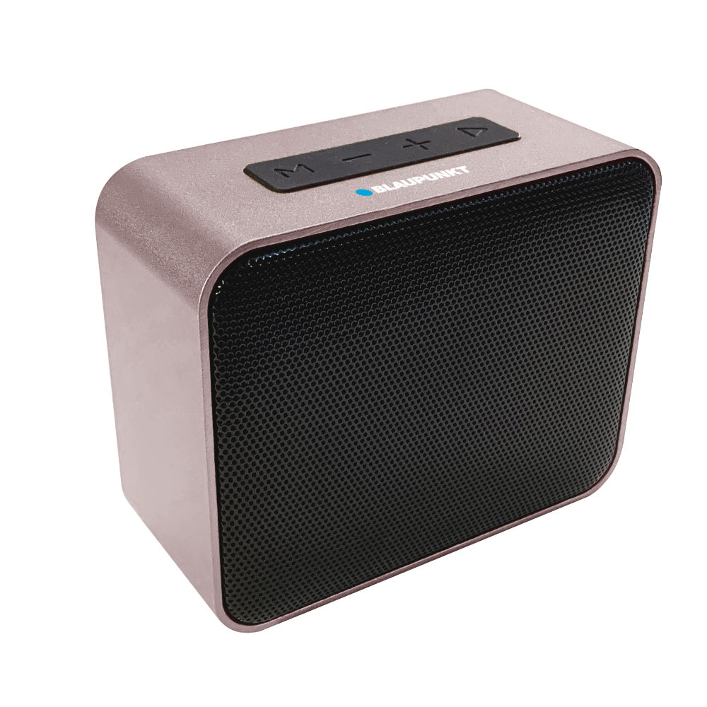 Coluna Portátil Bluetooth Em Alumínio Dourado - BLOCKS.pt