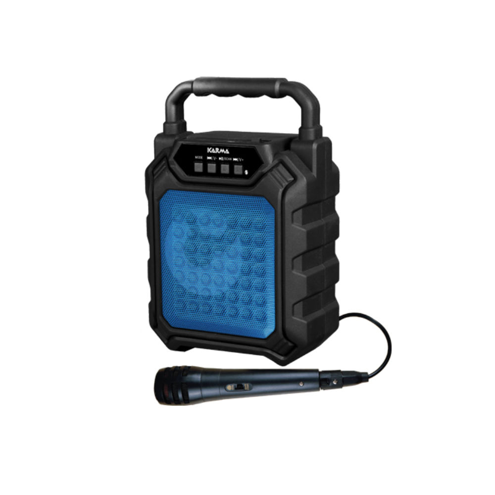 Coluna Portátil 4" Com USB, Bluetooth E Microfone - Azul - BLOCKS.pt
