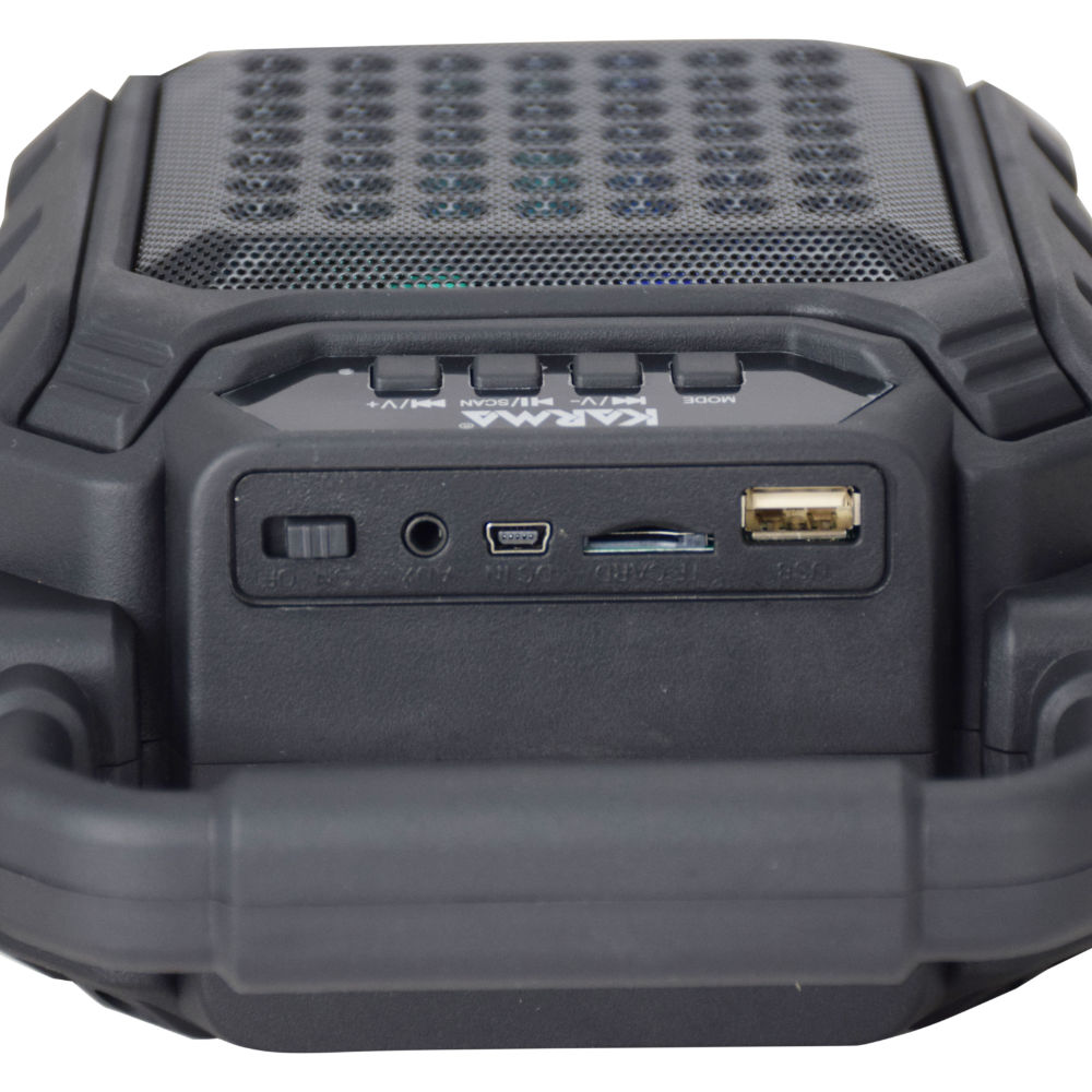 Coluna Portátil 4" Com USB, Bluetooth E Microfone - Azul - BLOCKS.pt